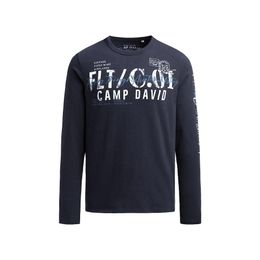 CAMP DAVID Shirt Herren Gr&ouml;&szlig;e M blau / marine / wei&szlig;