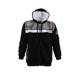 LAVECCHIA Sweatjacke 'LV-2022' Herren Größe 7XL schwarz