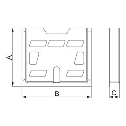 Schneider Electric Plantasche Plastik A4 T40mm NSYDPA44)
