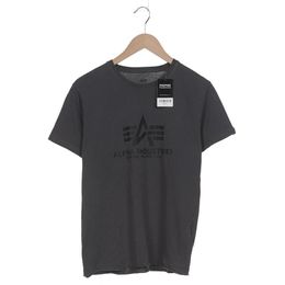 Alpha Industries T-Shirt Herren Größe M Second Hand grau