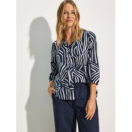 Cecil Bluse Damen Gr&ouml;&szlig;e M marine / enzian / wei&szlig;