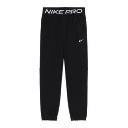 Nike Sporthose 'Pro' Mädchen Größe 138/147 schwarz / weiß