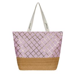 Normani Strandtasche 'Kuredu' Damen Größe One Size beige / gold / rosa