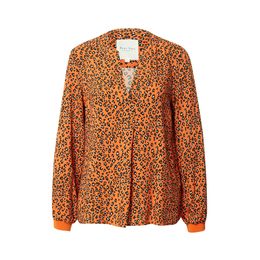 PART TWO Bluse 'Tonnie' Damen Gr&ouml;&szlig;e S orange / schwarz / wei&szlig;