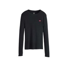 Levi's LEVI'S Shirt 'Essential Housemark Long Sleeve Tee' Damen Gr&ouml;&szlig;e XXS rot / schwarz / wei&szlig;