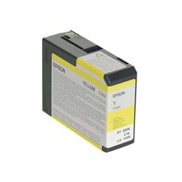 Original Epson Stylus Pro 3800 (C13T580400 / T5804) Druckerpatrone Gelb