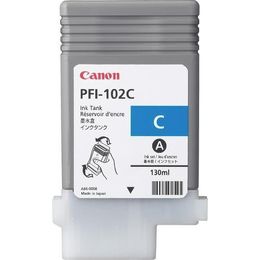 Original Canon imagePROGRAF LP 17 (0896B001 / PFI-102C) Druckerpatrone Cyan