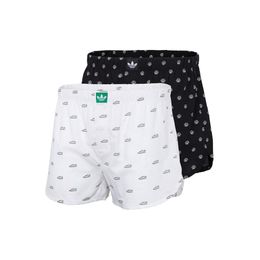 adidas originals Boxer 'Comfort Cotton Woven' Herren Gr&ouml;&szlig;e S schwarz / wei&szlig;