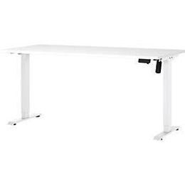 Schreibtisch Profi 2.0, elektrisch höhenverstellbar, B 1600 x T 800 x H 710 - 1190 mm, weiß/weiß