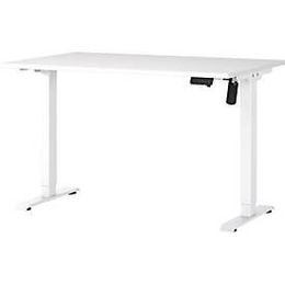 Schreibtisch Profi 2.0, elektrisch höhenverstellbar, B 1200 x T 800 x H 710 - 1190 mm, weiß/weiß