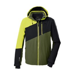 Skijacke Killtec "KSW 32 MN SKI JCKT", Herren, Gr. L, waldmeister, Oberstoff: 100% Polyester, Futter: 100% Polyester, Füllung: 100% Polyester (recycelt), Sportlich, Jacken, Wasserdichte, atmungsaktive Skijacke mit abnehmbarer Kapuze