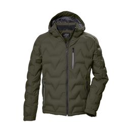 Steppjacke Killtec "KOW 60 MN QLTD JCKT", Herren, Gr. XXL, olivgr&uuml;n, Obermaterial: 100% Polyester;Futter: 100% Polyester;F&uuml;llung: 100% Polyester, Jacken Steppjacke, Wasser- und windabweisend, atmungsaktiv, verstellbare Kapuze