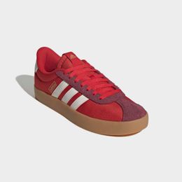 Sneaker adidas Sportswear "VL COURT 3.0", Herren, Gr. 39, wei&szlig; (better scarlet, core wei&szlig;, shadow rot), Leder, Textil, Schuhe Sneaker
