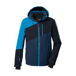 Skijacke Killtec "KSW 32 MN SKI JCKT", Herren, Gr. L, dunkelblau, Oberstoff: 100% Polyester, Futter: 100% Polyester, Füllung: 100% Polyester (recycelt), Sportlich, Jacken, Wasserdichte, atmungsaktive Skijacke mit abnehmbarer Kapuze