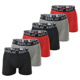 Replay Pants Herren Gr&ouml;&szlig;e XL grau / rot / schwarz