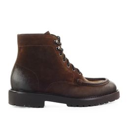 Doucals Doucal's Stiefel - Dark Brown Suède Combat Boot - Gr. 44 (EU) - in Braun - für Damen