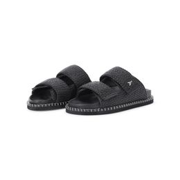 Patrizia Pepe Low-Top Sneaker - Geflochtene Sandalen aus Leder - Gr. 37 (EU) - in Schwarz - f&uuml;r Damen