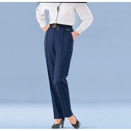 COME ON Damen Hose mit seitlichem Dehnbund marine Gr&ouml;&szlig;e 245