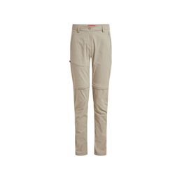 Craghoppers NosiLife Zip-off Outdoorhose Insektenabweisend in Kurzgr&ouml;&szlig;e in Soft Mushroom | Gr.: 19