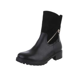 Ital-Design Stiefelette in Schwarz | Gr.: 39