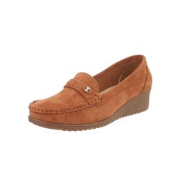 Ital-Design Halbschuh in Camel | Gr.: 36