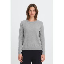 oxmo Strickpullover OXBmmnora in Grau | Gr.: XL
