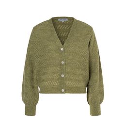 More & More More & More Strickjacke Lochstrick in autumn green | Gr.: 44