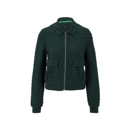 Zero Boucl&egrave; -Jacke mit Rei&szlig;verschluss in Green Forest | Gr.: 40