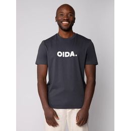 wat? Apparel T-Shirt Oida in India Ink Grey | Gr.: 52