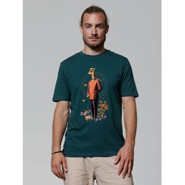 wat? Apparel T-Shirt Fancy Llama in Dunkelgr&uuml;n | Gr.: 54