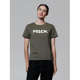 wat? Apparel T-Shirt Fesch in Khaki | Gr.: 34