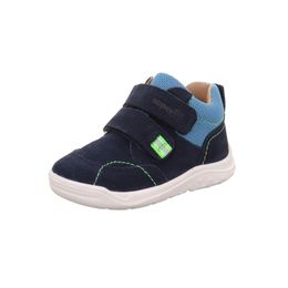 Superfit Leder-Sneakers "Whaley" in Dunkelblau/ Hellblau | Gr.: 24