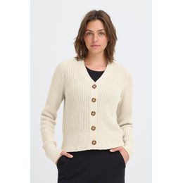 oxmo Strickjacke OXKanna in Beige | Gr.: XXL