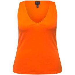 Ulla Popken Strick-Top in orange | Gr.: 54-56