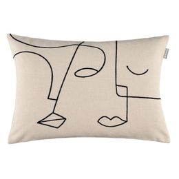 Musterring Dekokissen &raquo;Visage&laquo; mit Leinen beige Obermaterial: 70% Polyester, 30% Leinen