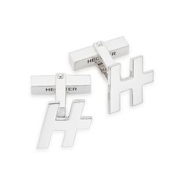 HECHTER PARIS Manschettenknöpfe »Schmuck Geschenk Silber 925 Manschettenknöpfe Cufflink« mit Zirkonia (synth.) silberfarben Edle Manschettenknöpfe...