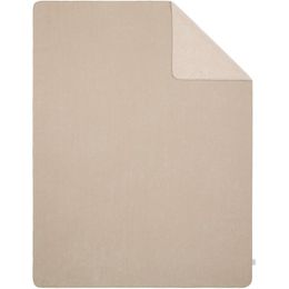 s.Oliver Wohndecke »Lounge Decke« trendige Doubleface-Optik beige Obermaterial: 100% Polyester B/L: 150 cm x 200 cm