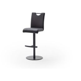 MCA furniture Bistrostuhl »ALESI Barstuhl Tresenstuhl Barhocker« () mit Rückenlehne, 360° drehbar, Sitzhöhe einstellbar von 56-81 cm schwarz +...