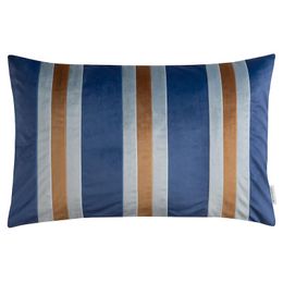 Tom Tailor HOME Dekokissen »Velvet Stripe« aus weichem Velvet blau Obermaterial: 100% Polyester B/L: 60 cm x 40 cm