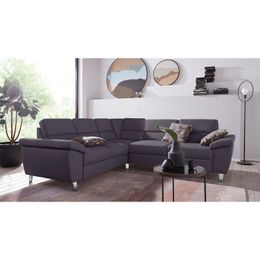 Sit & More SIT&MORE Ecksofa »Sorano L-Form« wahlweise mit Bett- und Relaxfunktion, inkl. Bettkasten anthrazit