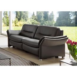 Hukla 2, 5-Sitzer »HU-SF15058 Ledersofa, Breite 194 cm« aus Leder, optional Kopfstütze u. WallAway-Funktion Torro anthrazit