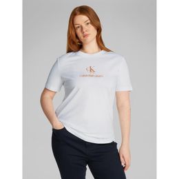 Calvin Klein Jeans Plus T-Shirt &raquo;PLUS SHADOW GRAPHIC REGULAR TEE&laquo; in gro&szlig;en Gr&ouml;&szlig;en Brilliant White 5XL (50) 5XL (50) T-Shirt von CALVIN KLEIN