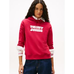 Tommy Jeans Damen Kapuzensweatshirt &raquo;TJW REG ESS LOGO 2 HOODIE EXT&laquo; rot XXXL(46)