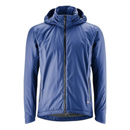 Gonso Fahrradjacke »Save Jacket Therm M« Herren Regenjacke wind- und wasserdicht, Radjacke mit Kapuze jeansblau M M Weite Passform