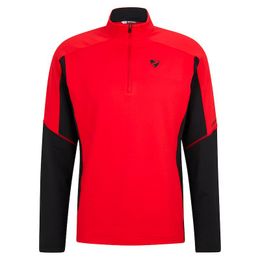 Ziener Sweatshirt »JIROTO-Z midlayer man« red 48 48 Bewegungsfreiheit durch elastisches Obermaterial