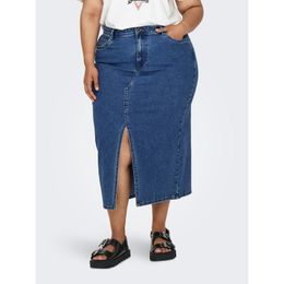 Only CARMAKOMA Jeansrock »CARSIRI FRONT SLIT SKIRT DNM GUA NOOS« Medium Blue Denim 48 48 Jeansrock von Only CARMAKOMA in Midi-Länge