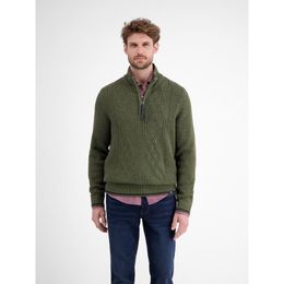 Lerros Strickpullover »Strickpullover mit Zopfmuster und Troyerkragen« NORDIC OLIVE 3XL 3XL Perfekt für kühle Tage oder als schickes Layering-Piece