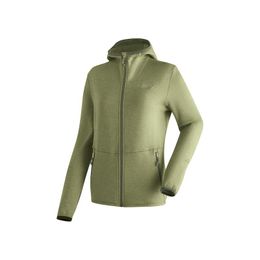 Maier Sports Damen Fleecejacke &raquo;Fave W&laquo; Damen Fleece mit verstellbarer Kapuze, atmungsaktiver Zip-Hoodie gr&uuml;n 44
