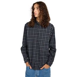 Element Langarmhemd »Button Down Regular Flannel« Tartan Blue M - US-Größen US-Größen M Conscious by Nature: Baumwolle