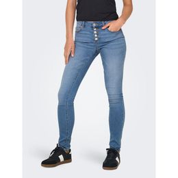Only Skinny-fit-Jeans »ONLHUSH MID SK VIS BUTTON DNM BOX X« Light Blue Denim L (40) - Länge 32 Länge 32 L (40) Skinny-fit-Jeans, die deine Figur...